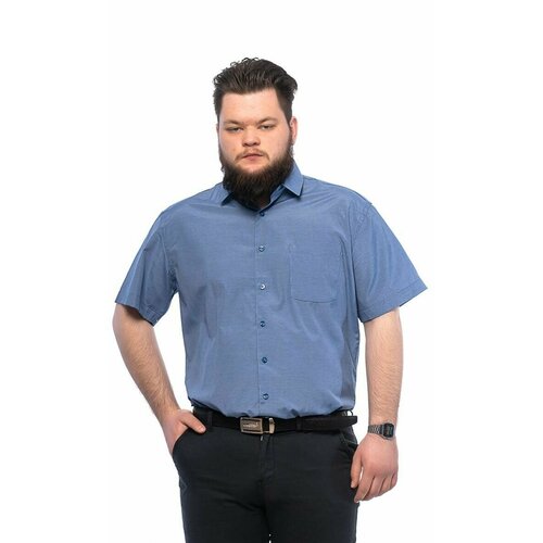 Рубашка Imperator, размер 48/M/170-178/40 ворот, синий