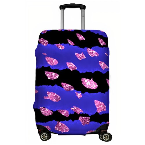 Чехол для чемодана LeJoy, размер S, черный, фиолетовый