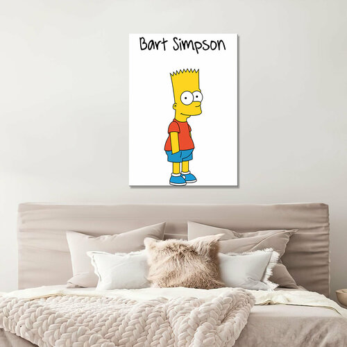 Интерьерная картина на холсте - Симпсоны Simpsons Барт 20х30