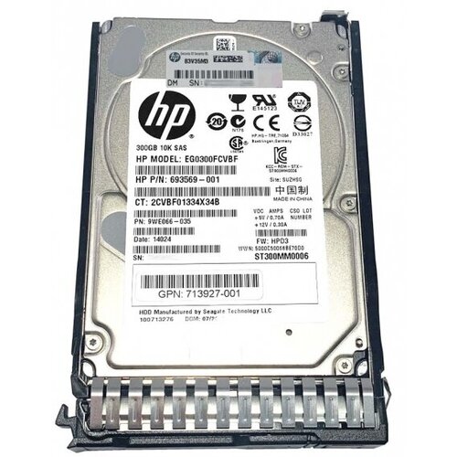 Жесткий диск HP 713825-S21 300Gb 10000 2.5" SAS HDD