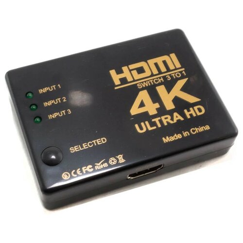 Переходник HDMI 4K Ultra HD Switch (3 в 1) Model: UH-301