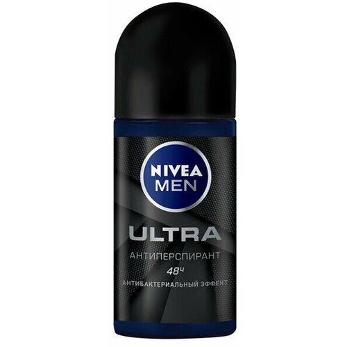Nivea Дезодорант антиперспирант роликовый Ultra мужской 50 мл, 1 шт