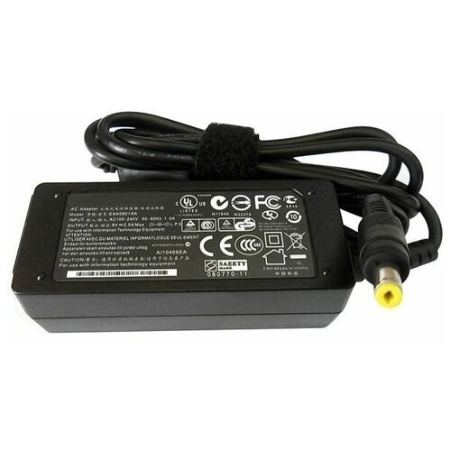 Блок питания (сетевой адаптер) TopOn для ноутбуков Asus 9.5V 2.5A 24W 4.8x1.7 мм черный, с сетевым кабелем