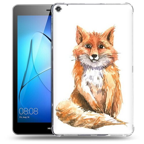 Чехол задняя-панель-накладка-бампер MyPads детская лиса для Huawei MediaPad T3 8.0 LTE (KOB-L09/W09) противоударный