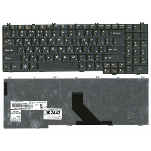 Клавиатура для Lenovo IdeaPad B560-P62G черная
