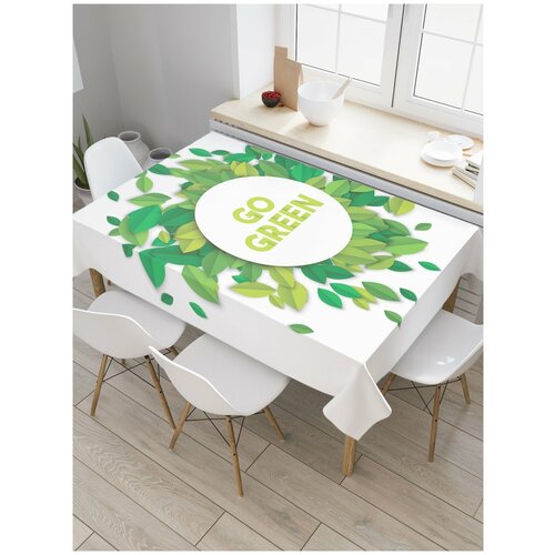 Скатерть прямоугольная JoyArty на кухонный стол "Защита природы" из оксфорда, 120x145 см