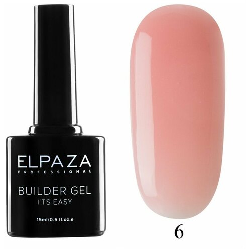 ELPAZA Гель для наращивания ногтей Builder Gel Its Easy 06, 15 мл