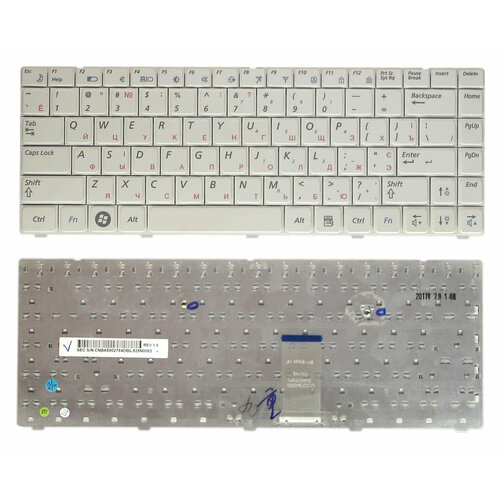 Клавиатура для Samsumg NP-R420-JA01 белая