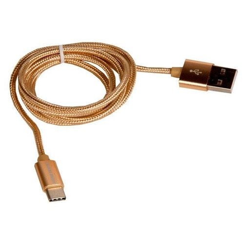 Кабель USB More choice K11a для Type- C, 2.0А, длина 1.0м, золотой