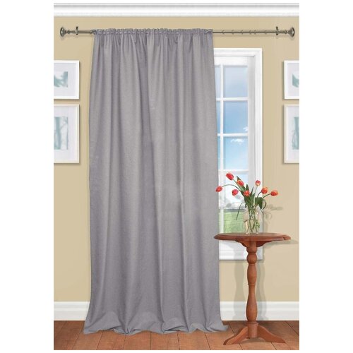 Классические шторы Delores Цвет: Серый