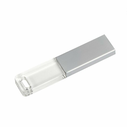 Флешка с подсветкой Acril-Crystal, 32 ГБ, серебряная, арт. F14 5шт