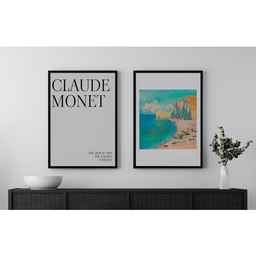 Набор плакатов "Клод Моне " / Формат А1 / 2 шт. (60х80 см) / Набор интерьерных постеров