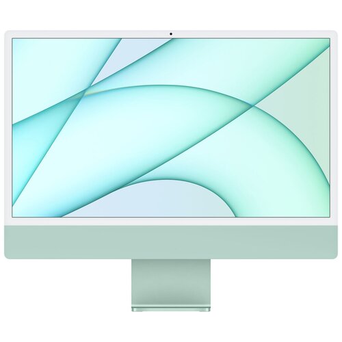 24" Моноблок Apple iMac 24" 2021 г. MGPJ3RU/A, 4480x2520, Apple M1 2.064 ГГц, RAM 8 ГБ, SSD 512 ГБ, Apple M1 8-Core, MacOS, зеленый
