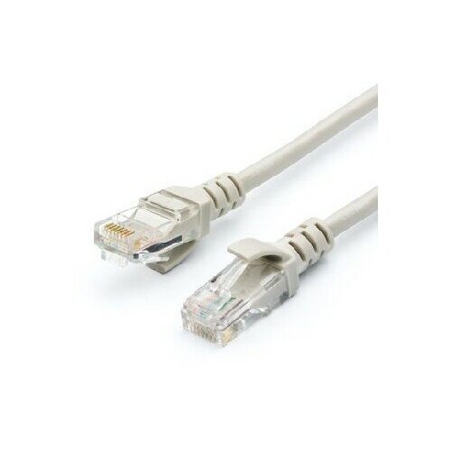 Патч-корд ATCOM АТ9169 UTP, RJ45, Cat.5e, 20м, серый