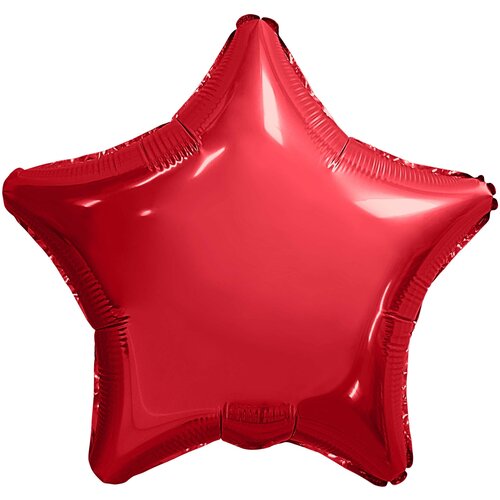 Набор шаров (9''/23 см) Мини-звезда, Красный, 5 шт. в упак.