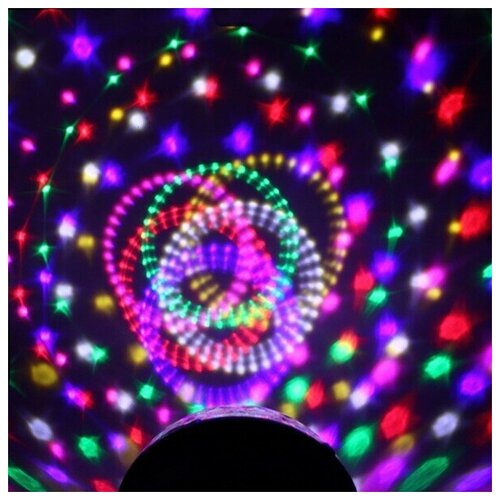 Диско-шар светодиодный «Каледоскоп», LED (красный, зеленый, синий), USB+mp3+пульт (220V)
