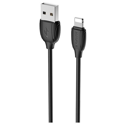 Кабель Borofone USB - Lightning (BX19), 1 м, 1 шт., черный