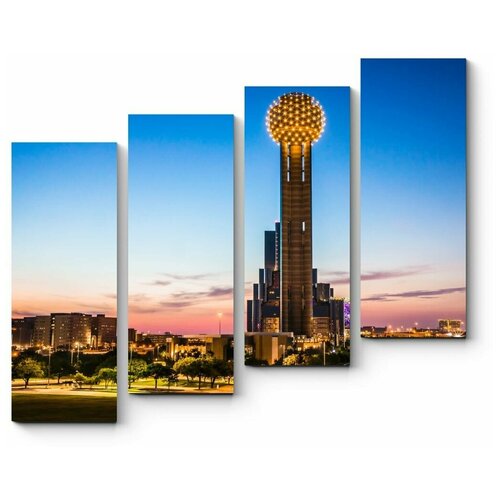 Модульная картина Реюньон Башня в Далласе100x86