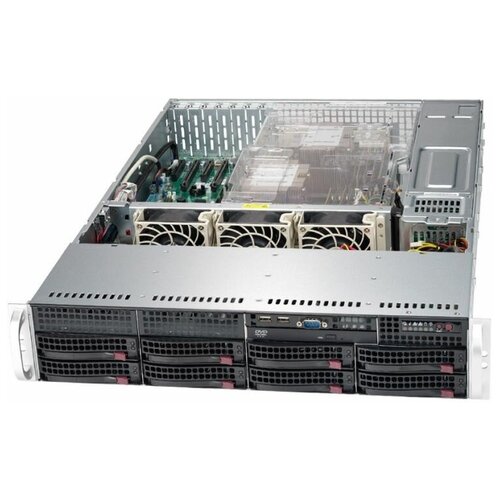 Сервер Supermicro SuperServer 6029P-TRT 2 x /без накопителей/количество отсеков 3.5" hot swap: 8/2 x 1000 Вт/LAN 10 Гбит/c