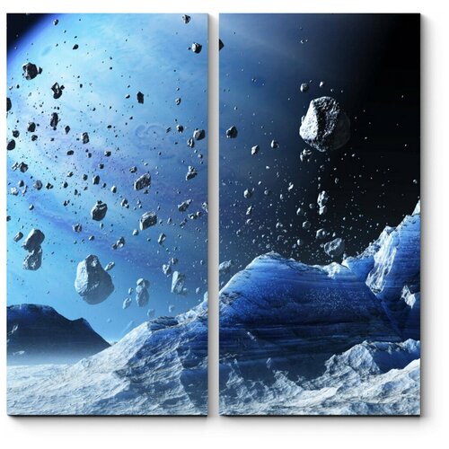 Модульная картина Метеоритный дождь 70x70