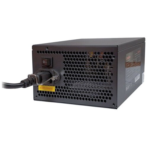 EXEGATE Блоки питания EX219465RUS-S Блок питания XP600, ATX, SC, black, 12cm fan, 24p+4p, 6 8p PCI-E, 3 SATA, 2 IDE, FDD + кабель 220V с защитой от