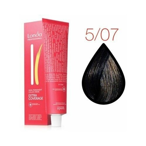 Londa Professional Londacolor интенсивное тонирование волос, 5/07 светлый шатен натурально-коричневый