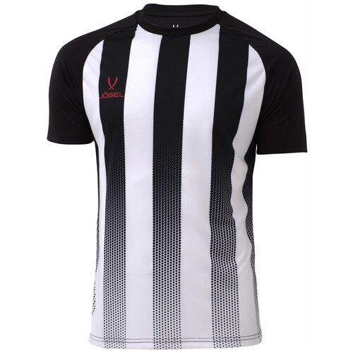 Футболка спортивная Jogel Футболка игровая Camp Striped Jersey от Jogel. Детская. Цвет: белый/черный. Размер: XS., размер XS, белый, черный