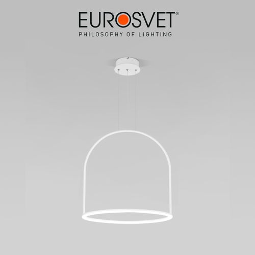 Люстра / Подвесной светильник Eurosvet Over 90323/1, 3300 / 4200 / 6500 К, цвет белый
