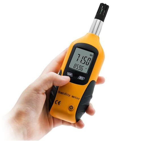 Цифровой измеритель HTI Mod:86: влажности и температуры воздуха, температуры точки росы. ЖК-дисплей с подсветкой. подарочная упаковке