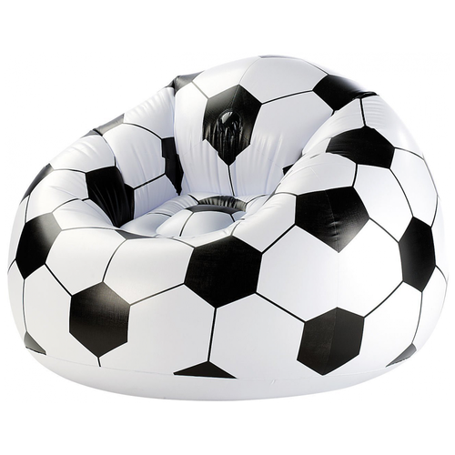 Bestway Beanless Soccer Ball Chair, 114х112 см, белый/черный