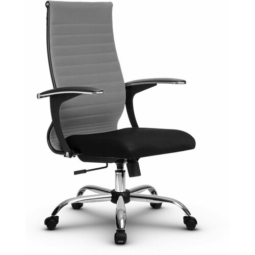 Кресло компьютерное МЕТТА-19(MPRU)/подл.158/осн.003 Светло-серый