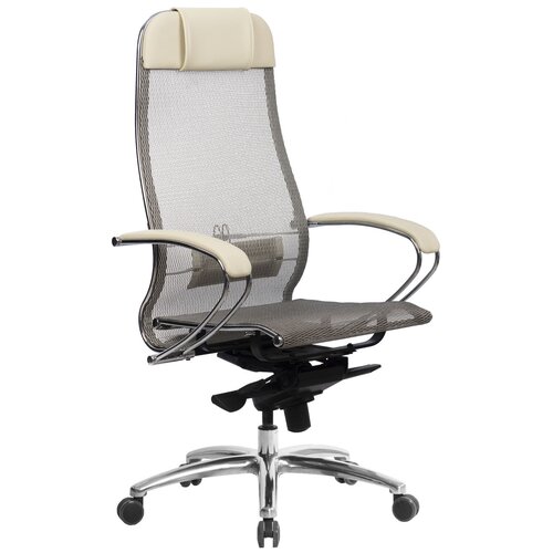 Компьютерное кресло METTA Samurai S-1.04 офисное, обивка: искусственная кожа/текстиль, цвет: бежевый