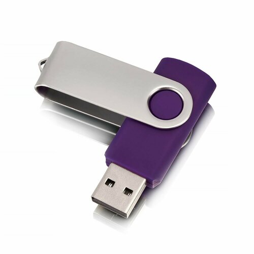 USB флешка, USB flash-накопитель, Флешка Twist, 128 МB, фиолетовый, арт. F01 USB 2.0
