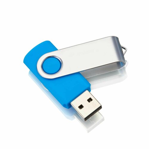 USB флешка, USB flash-накопитель, Флешка Twist, 128 МB, голубая, арт. F01 USB 2.0