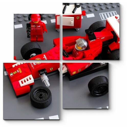 Модульная картина Lego команда Ferrari F14 T гоночный автомобиль170x170