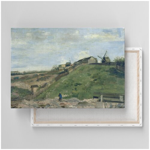 Картина на холсте с подрамником / Van Gogh - The Hill of Montmartre, 1886 / Ван Гог