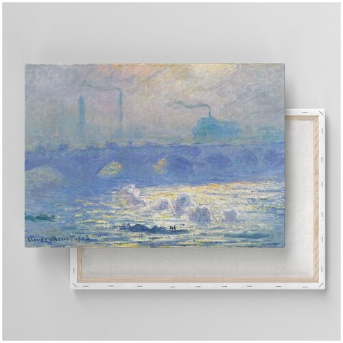 Картина на холсте с подрамником / Monet Claude - Waterloo Bridge / Клод Моне