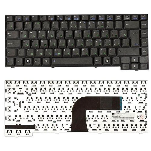 Клавиатура для ноутбука Asus A7CC, русская, черная, Г-образный Enter
