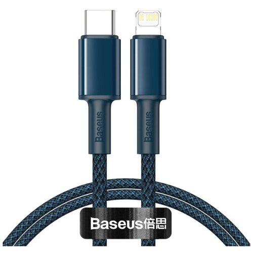 Кабель Baseus High Density Braided Fast Charging Data Cable Type-C to Lightning PD 20W 1 м, цвет Синий (CATLGD-03) CATLGD-03