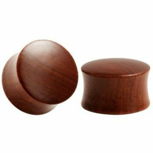 Комплект серег , размер 16 мм, коричневый