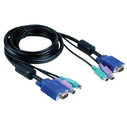 Кабель D-Link DKVM-CB/B1A 1.8м черный