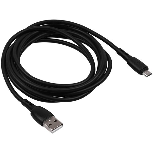 Кабель для зарядки смартфона Carmega microUSB 2.0m black быстрая зарядка для телефона