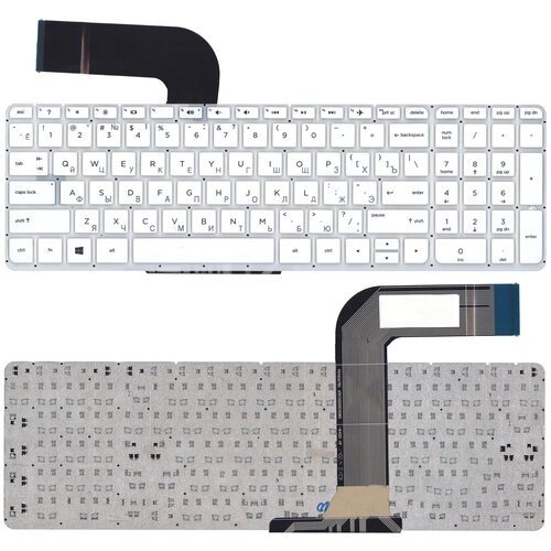 Клавиатура для ноутбука HP Pavilion 15-P 17-F белая