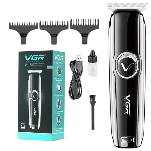 Триммер для бороды и усов VGR Professional V-168, черный