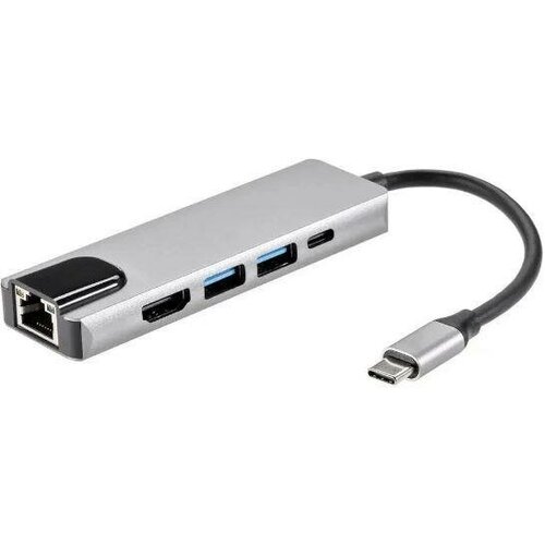 AOpen ACU435M Адаптер USB 3.1 Type-Cm ->HDMI A(m) 4K@30Hz, RJ45, 2XUSB3.0, PD, iOpen