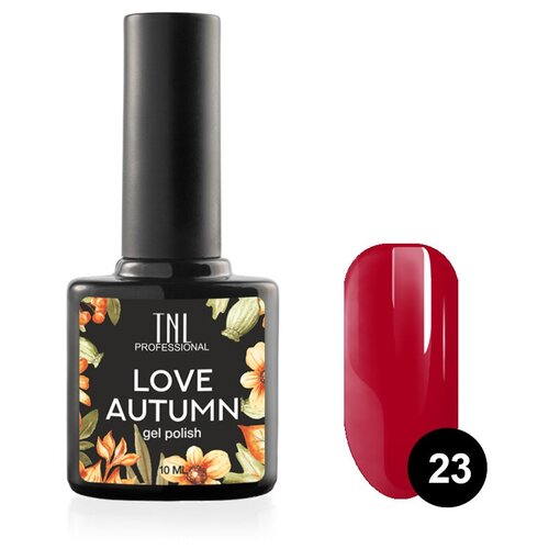 TNL Professional Гель-лак Love Autumn, 10 мл, 10 г, №23 - красный