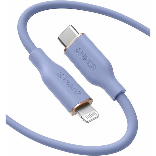 Кабель Anker 641 PowerLine III USB-C to Lightning Cable 1.8m (Flow, Silicone) Purple (A86636Q1)