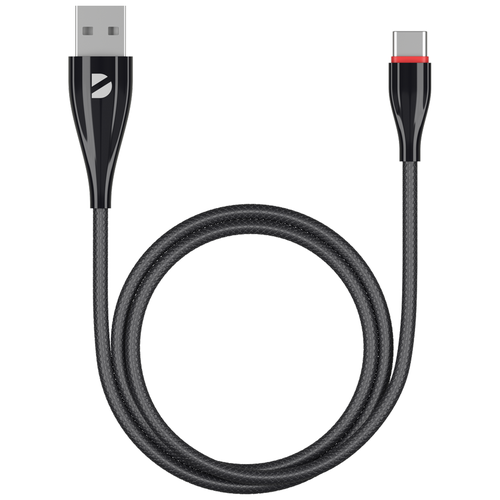 Кабель Deppa Ceramic USB - USB Type-C, 1 м, 1 шт., черный