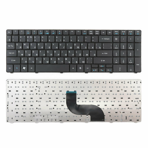 Клавиатура для ноутбука Acer 5810T, 5551G, 5738G, 5741G, 7551G, eMachine E640 черная