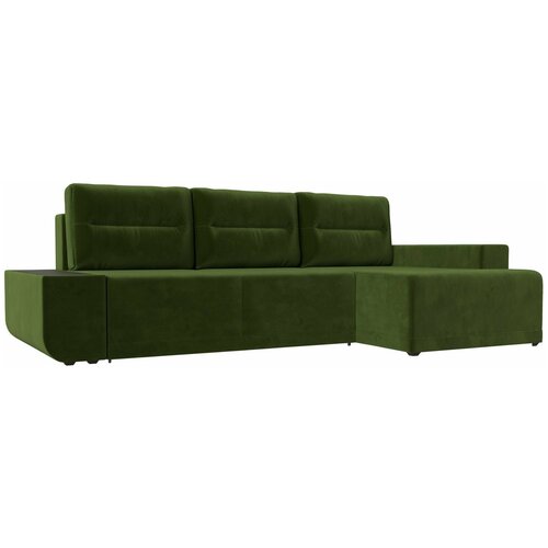 Угловой диван Чикаго, зеленый